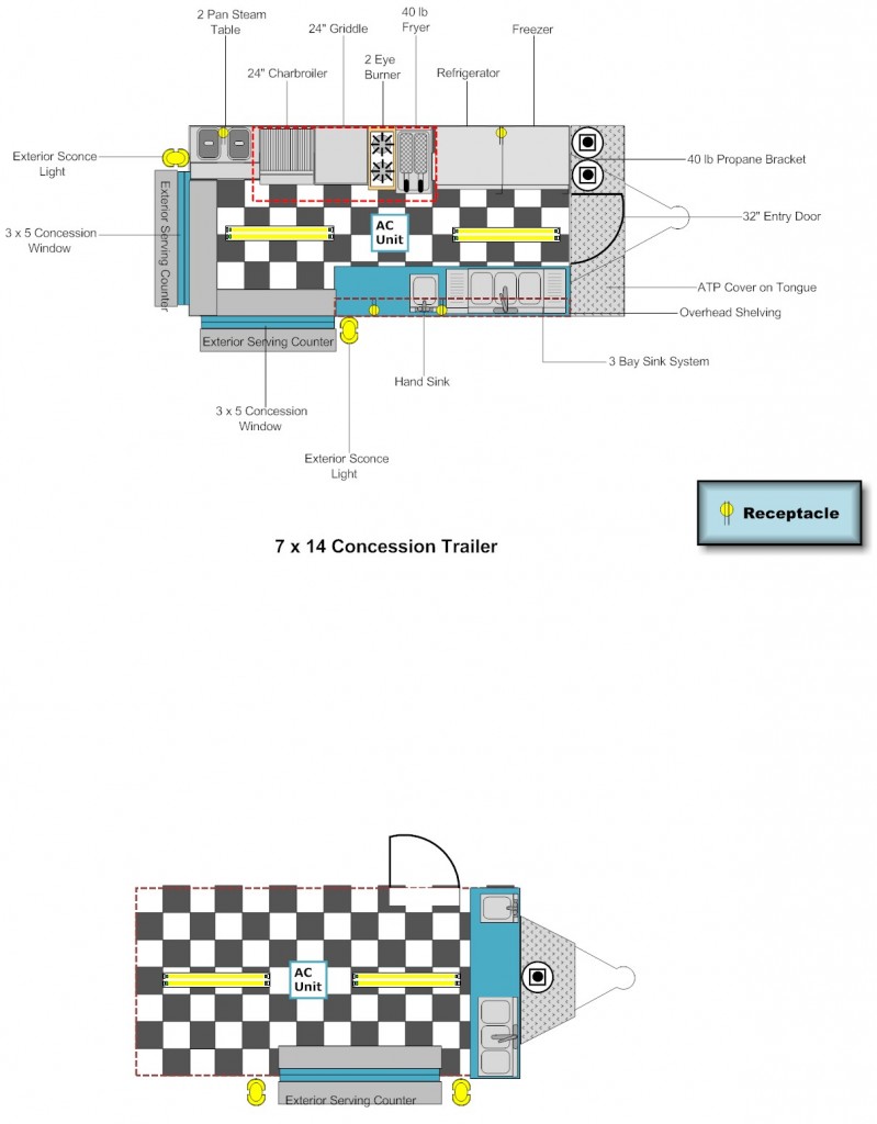FLOOR LAYOUTS - Advanced Concession Trailers