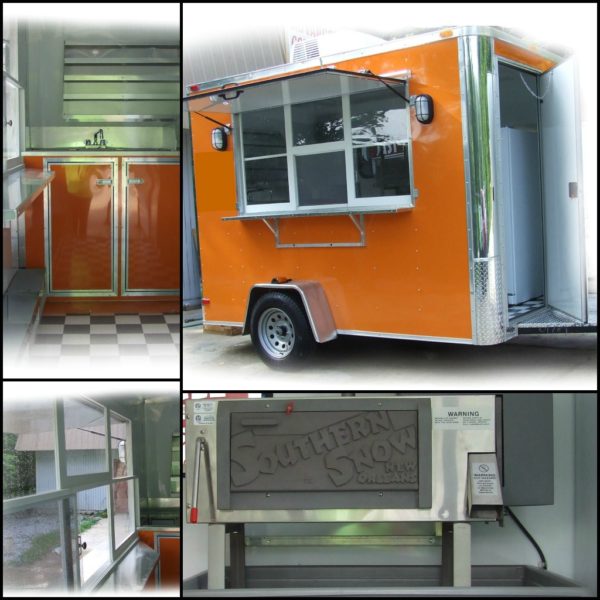 Shaved Ice Snow Cone Trailer 6 x 10 - Advanced Concession Trailers